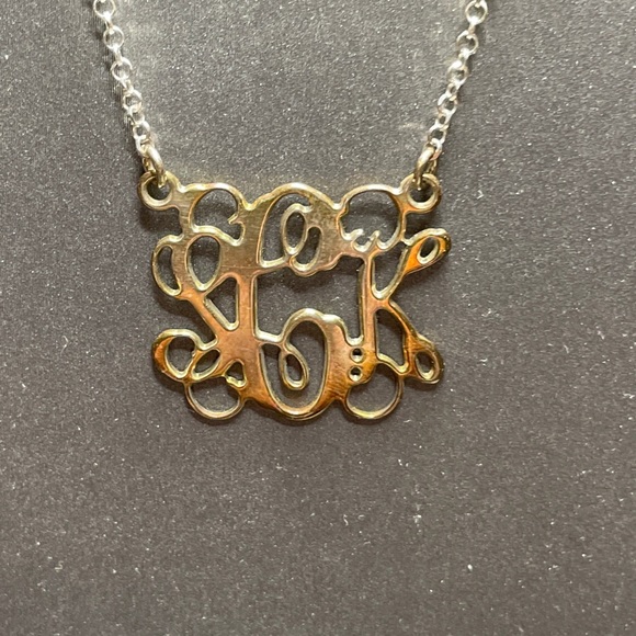 Jewelry | Vintage 18 Monogram Necklace Ckr Or Scr Or Csk Sterling ...